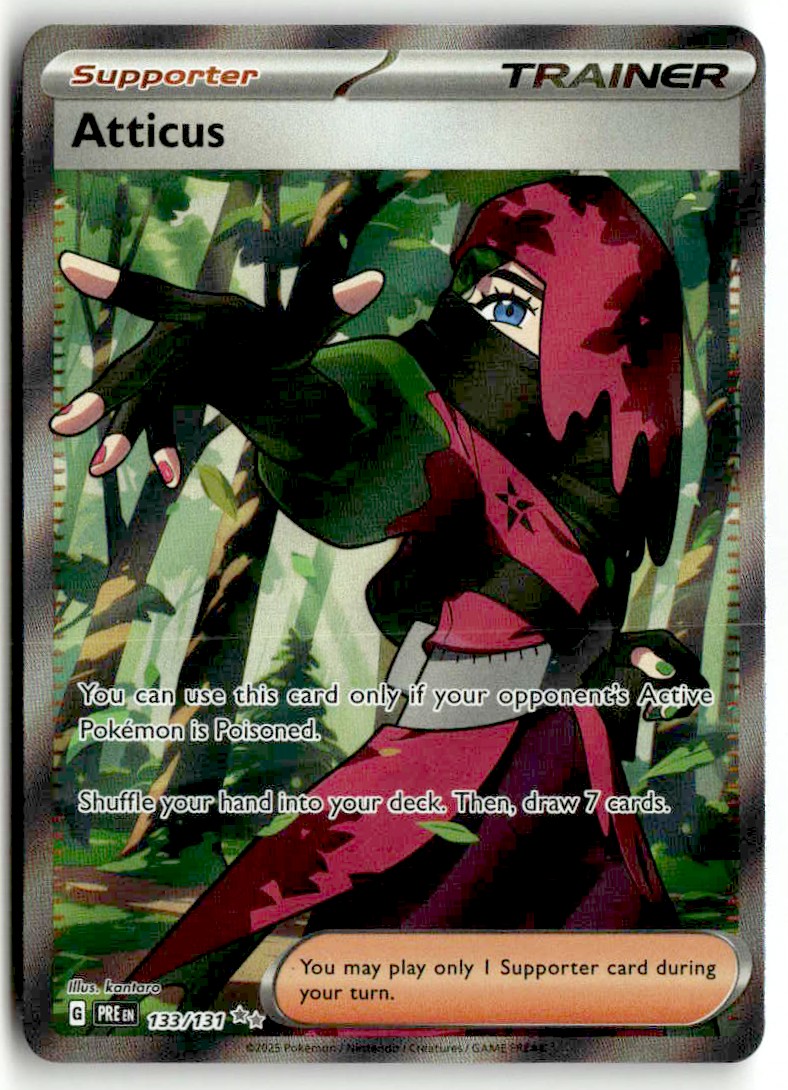 2025 Scarlet & Violet Series - Prismatic Evolutions Atticus #133 on ...