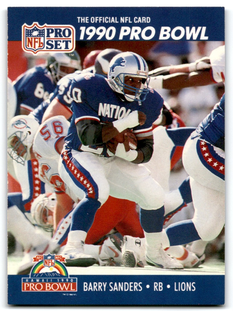 1990 Pro Set Barry Sanders #413 on Kronozio