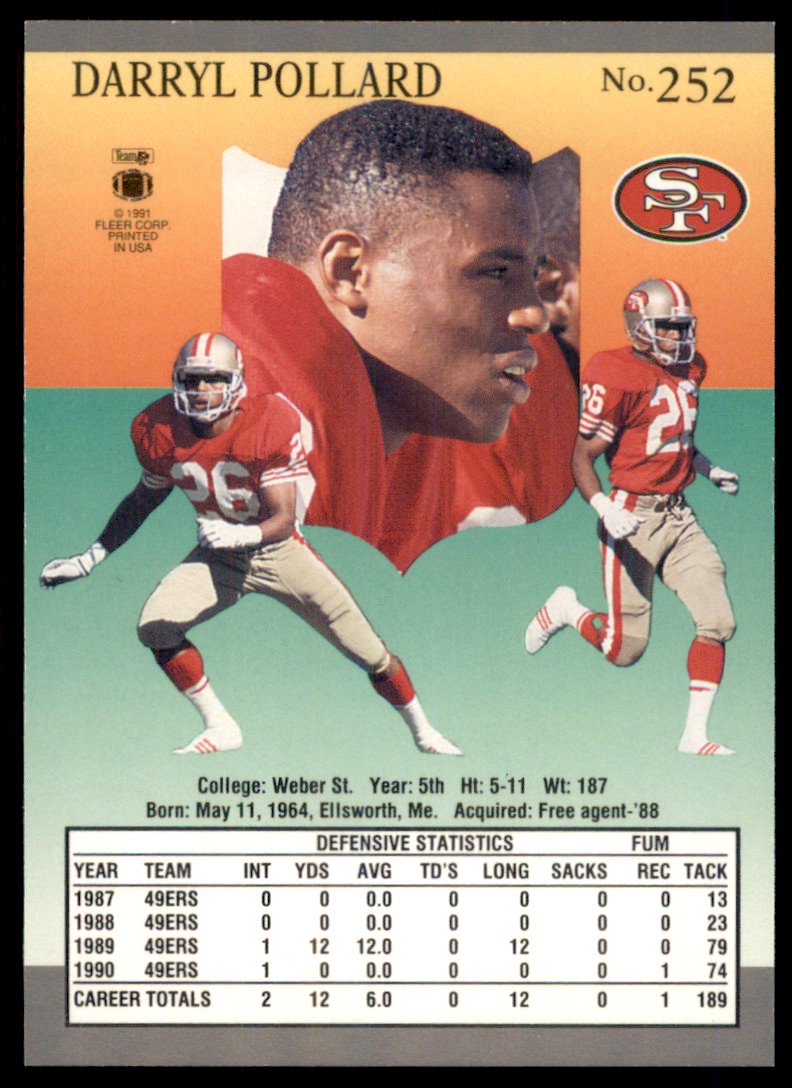 1991 Fleer Ultra Darryl Pollard #252 on Kronozio