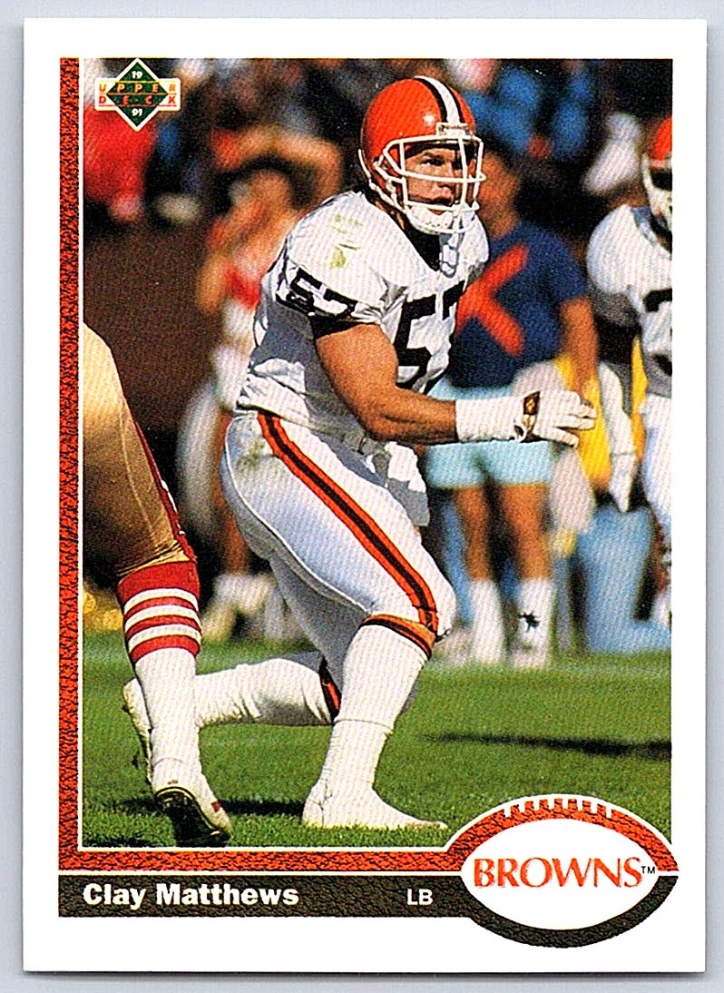 1991 Upper Deck Clay Matthews #310 on Kronozio