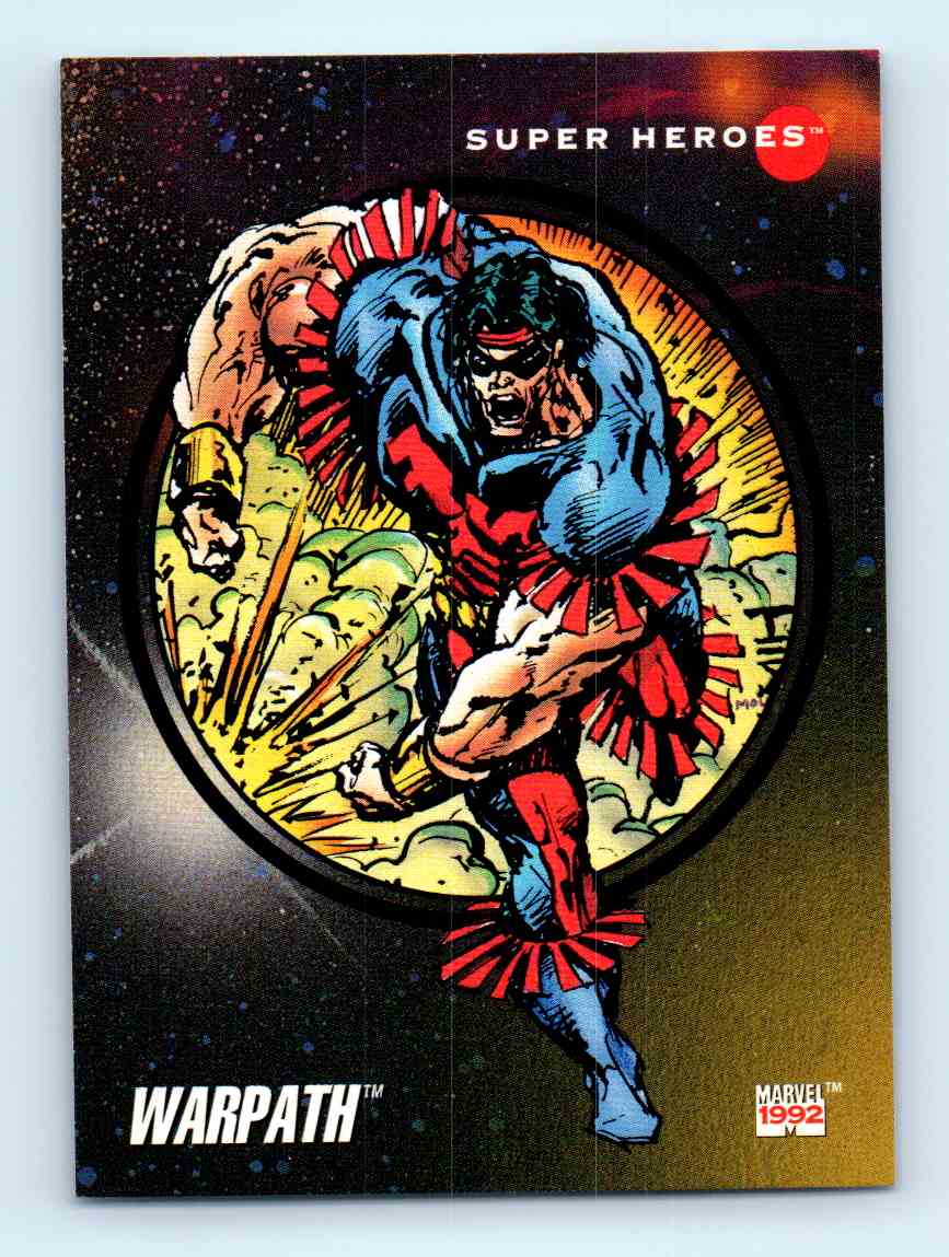 1992 Marvel Universe Series 3 Warpath #52 on Kronozio