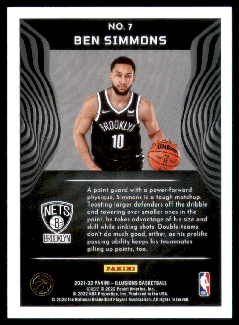 2021-22 Panini Illusions Ben Simmons #7 on Kronozio