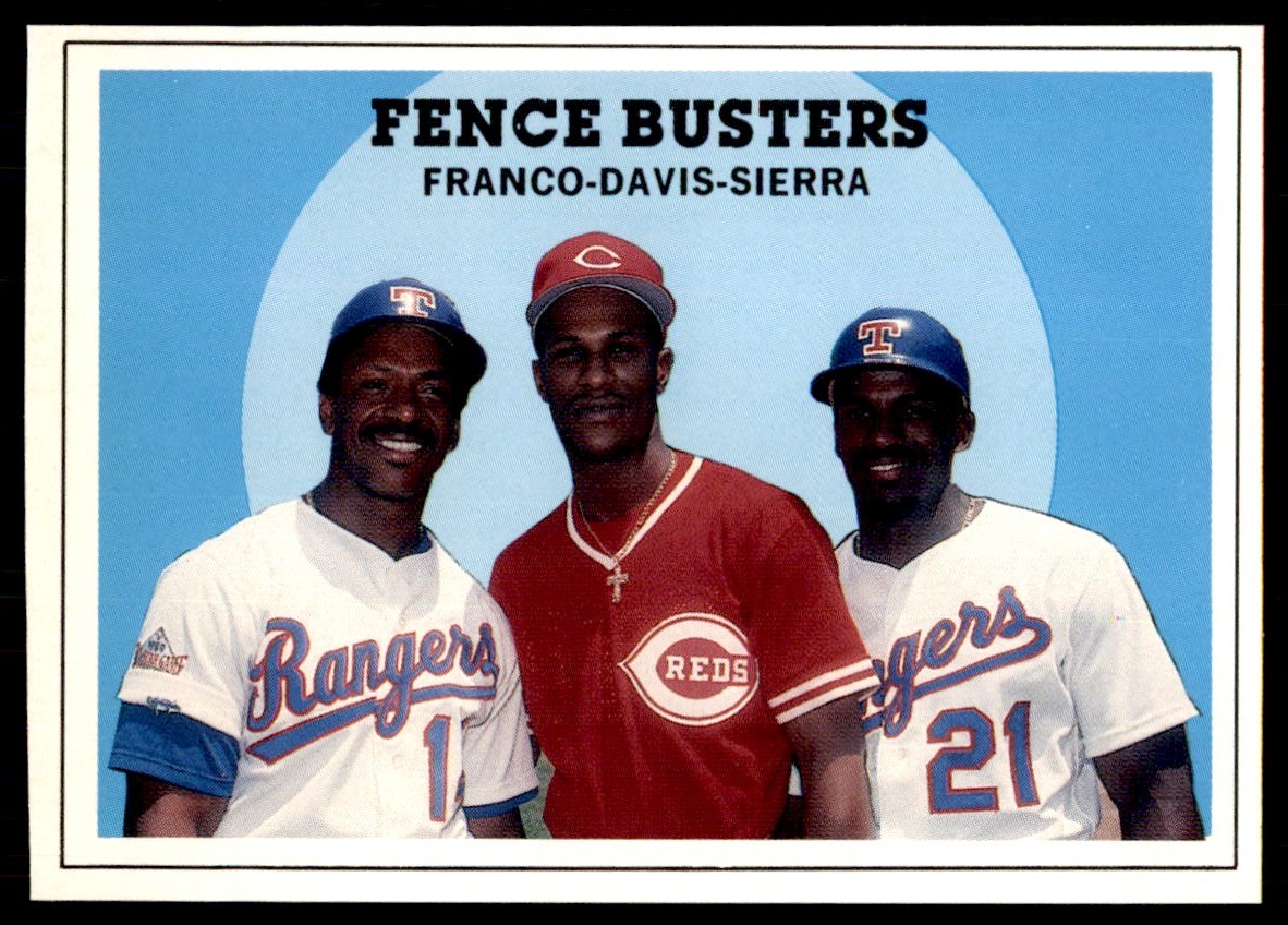 1989 Baseball Card Magazine '59 Topps Replicas Fence Busters (Julio ...