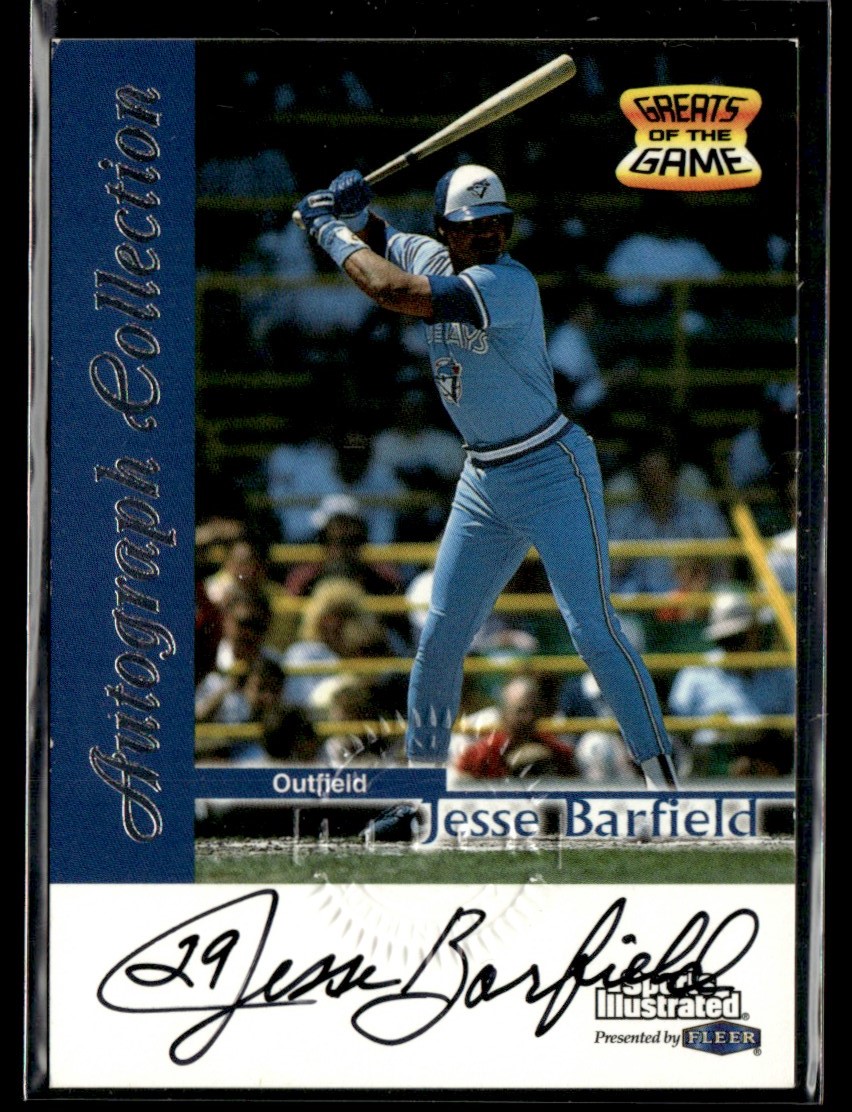 1999 Fleer Sports Illustrated Greats of the Game Jesse Barfield on Kronozio