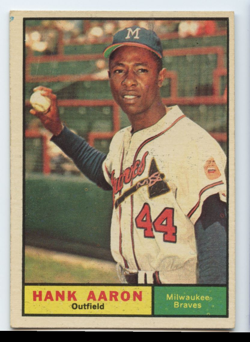 1961 Topps Hank Aaron #415 on Kronozio