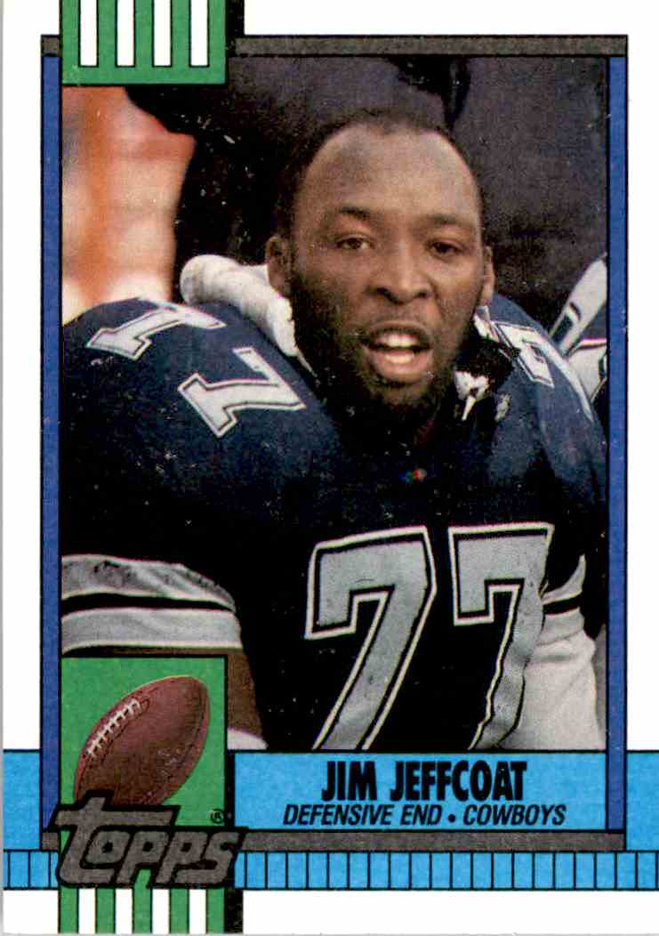1990 Topps NFL Jim Jeffcoat #491 on Kronozio