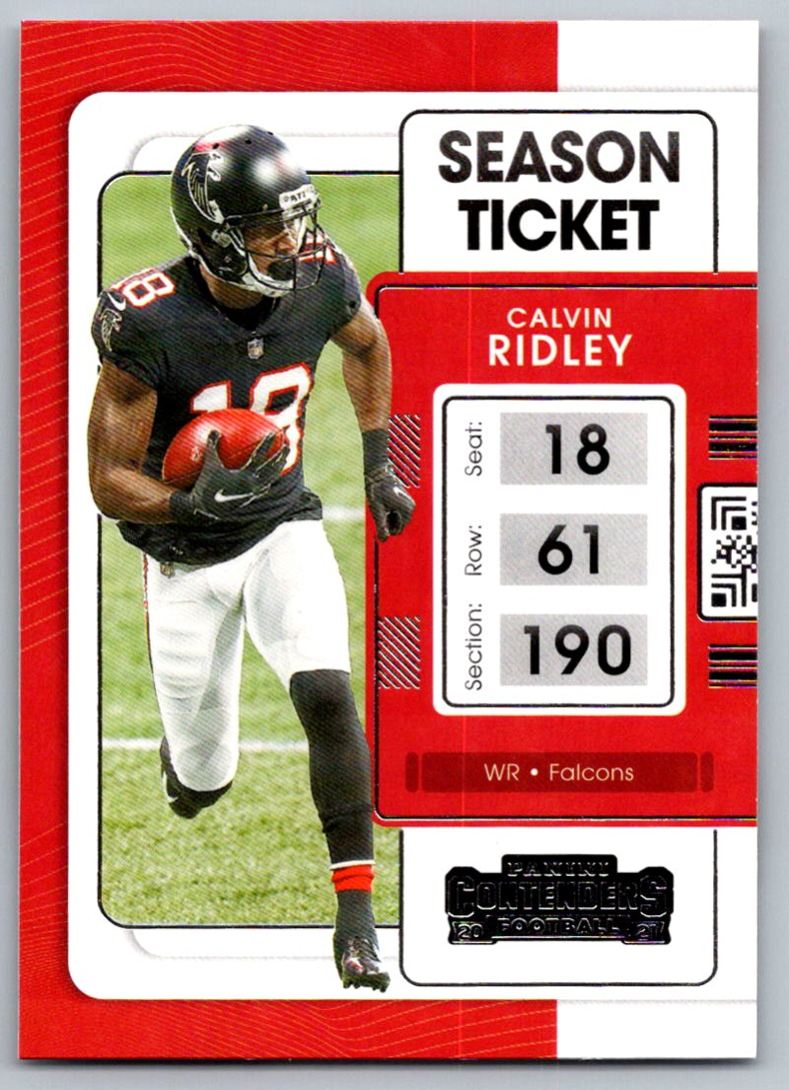 2021 Panini Contenders Red Zone Ticket Calvin Ridley #5 on Kronozio