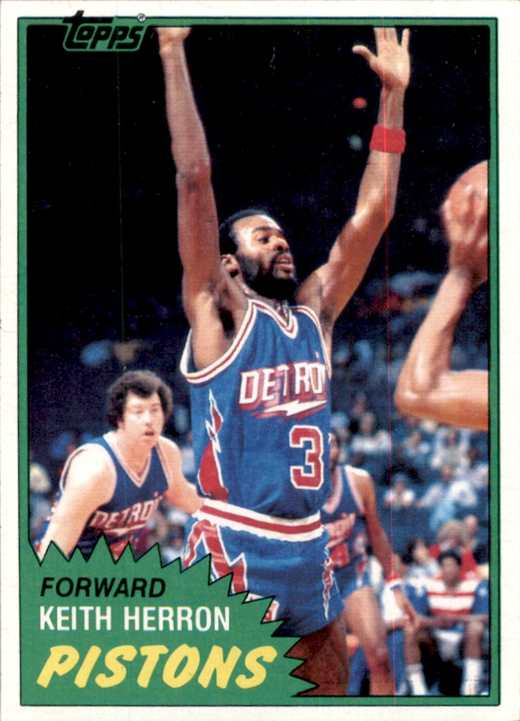 1981-82 Topps Basketball Keith Herron (D) Detroit Pistons #MW81 | eBay