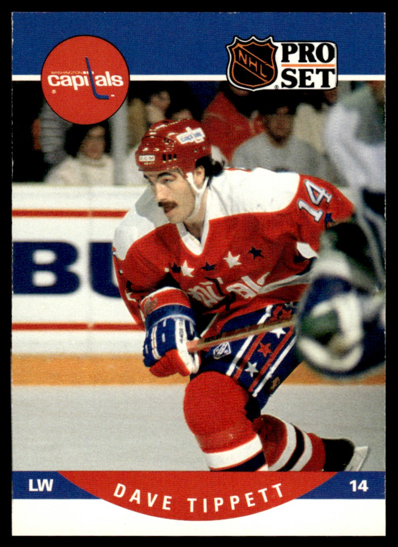 1990-91 Pro Set Dave Tippett #555 on Kronozio