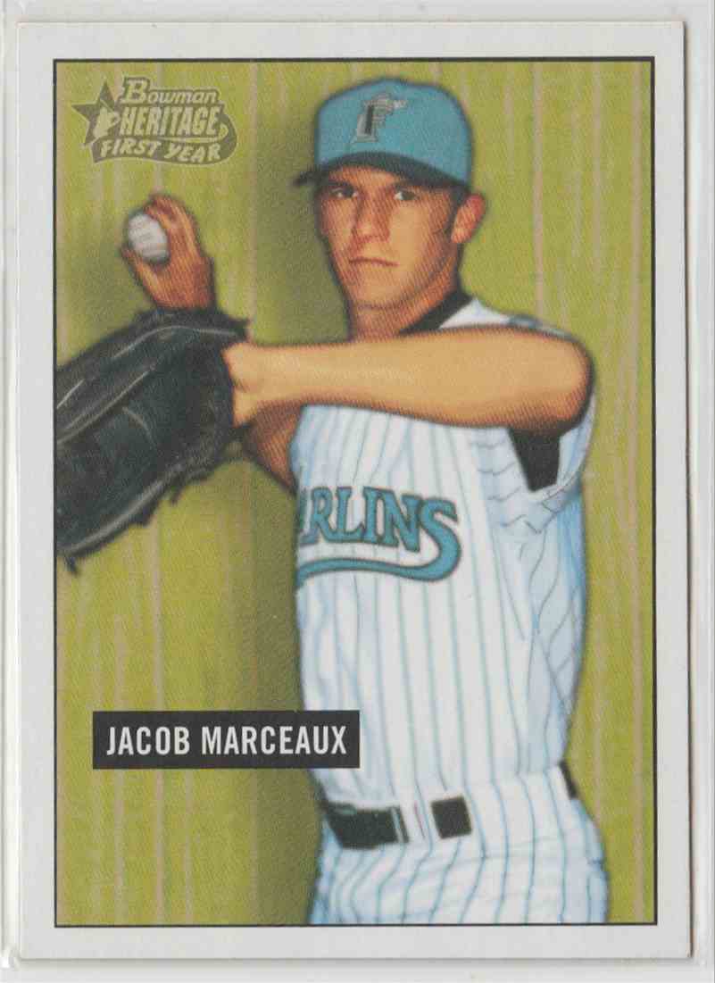 2005 Bowman Heritage Jacob Marceaux Fy RC #283 on Kronozio