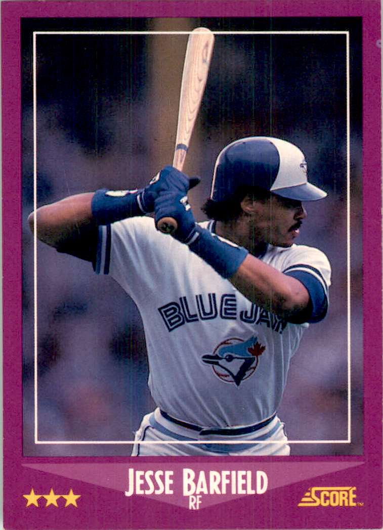 1988 Score Jesse Barfield #8 on Kronozio