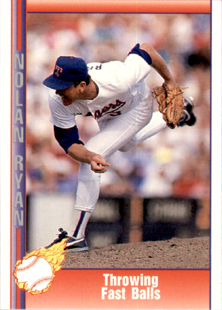 1991 Pacific Nolan Ryan Texas Express Throwing Fast Balls #21 on Kronozio