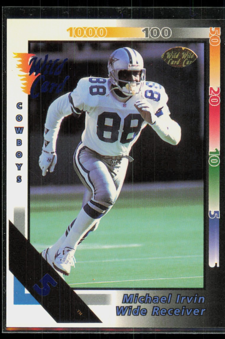 1992 Wild Card 5 Stripe Michael Irvin #162 on Kronozio