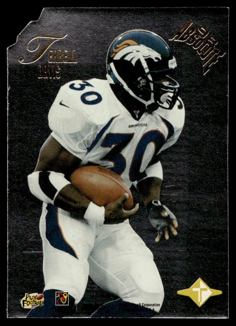 1998 Playoff Absoute Retail Tandem Die- Cut Terrell Davis/Curtis Enis ...