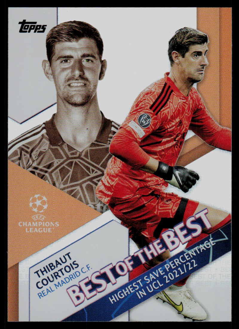 2022 Topps UEFA Best Of the Best Thibaut Courtois #BB-2 on Kronozio