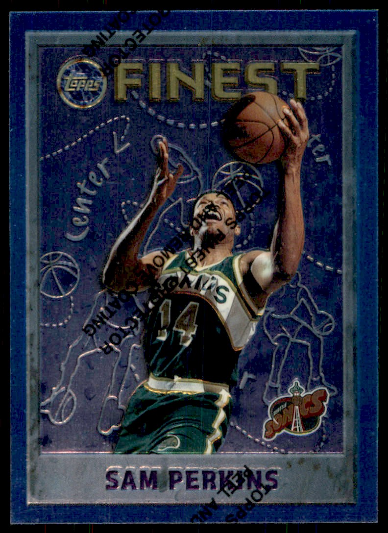 1995-96 Finest w/coating Sam Perkins #94 4 Seattle SuperSonics | eBay