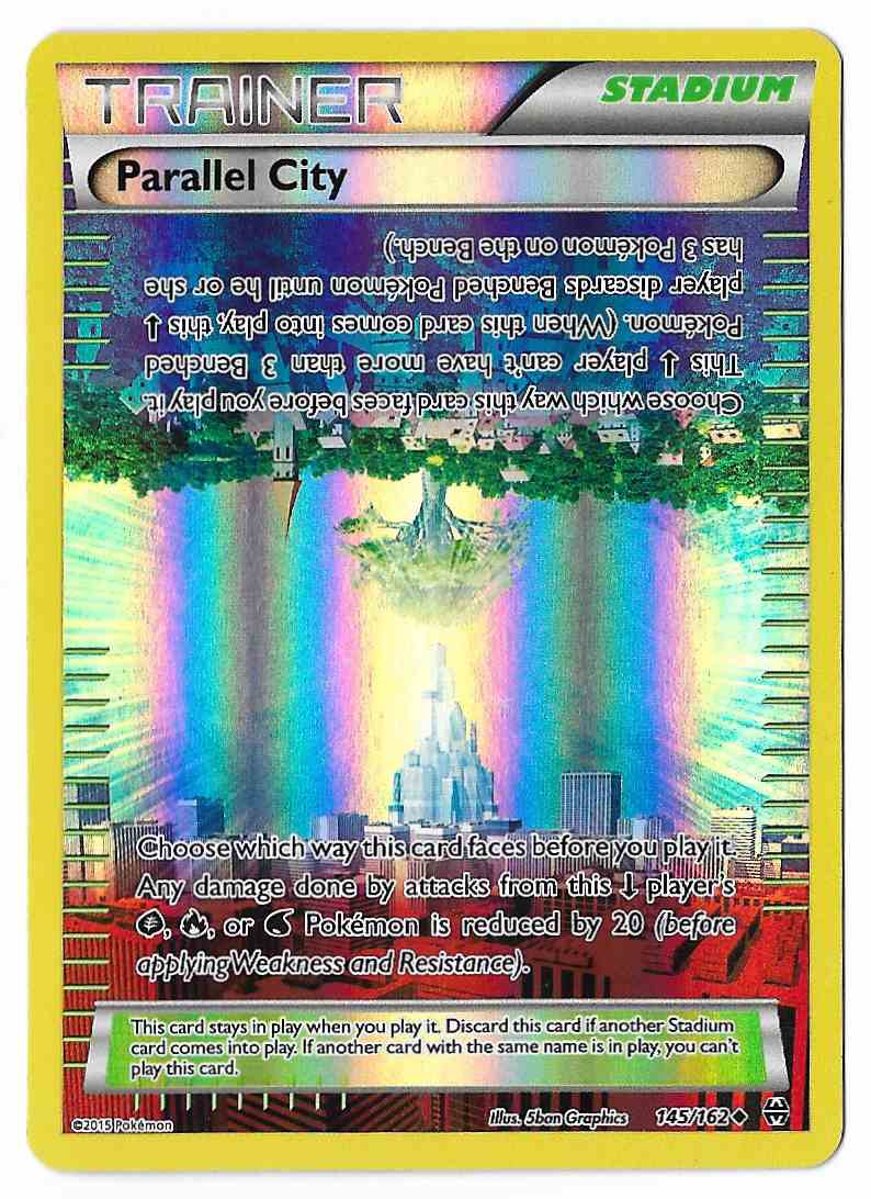 1999 Pokemonm Card Parallel City 145/162 Breakthrough Reverse Holo on ...