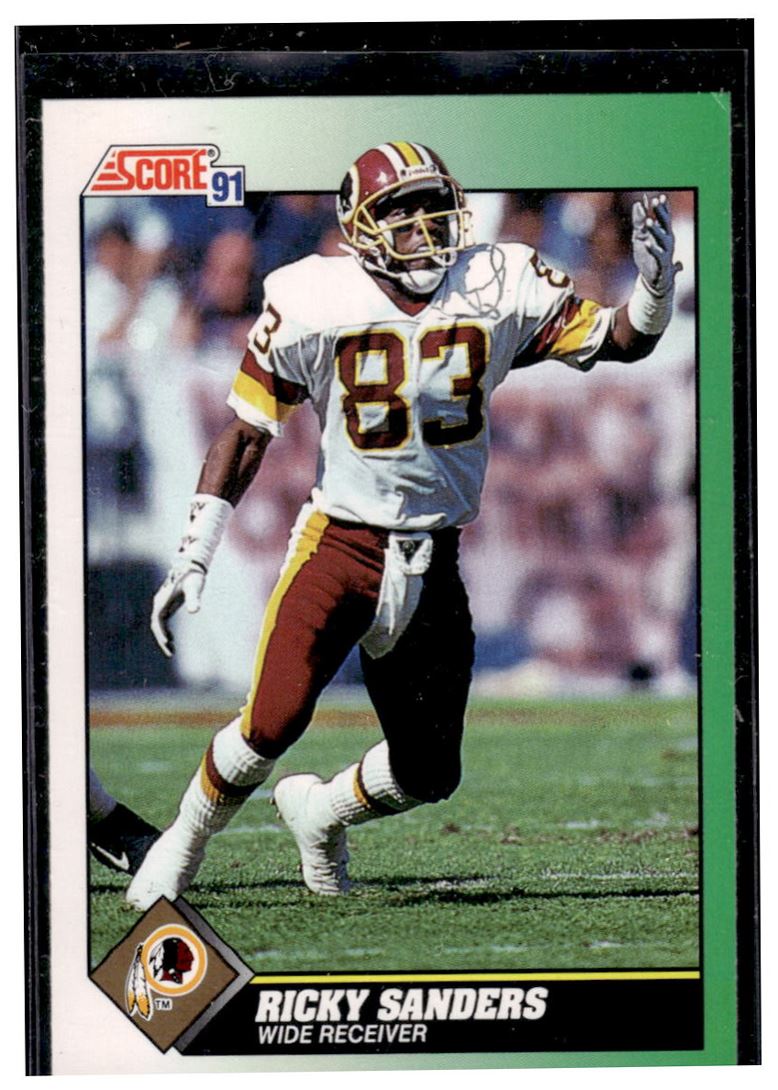 1991 Score Ricky Sanders #253 on Kronozio