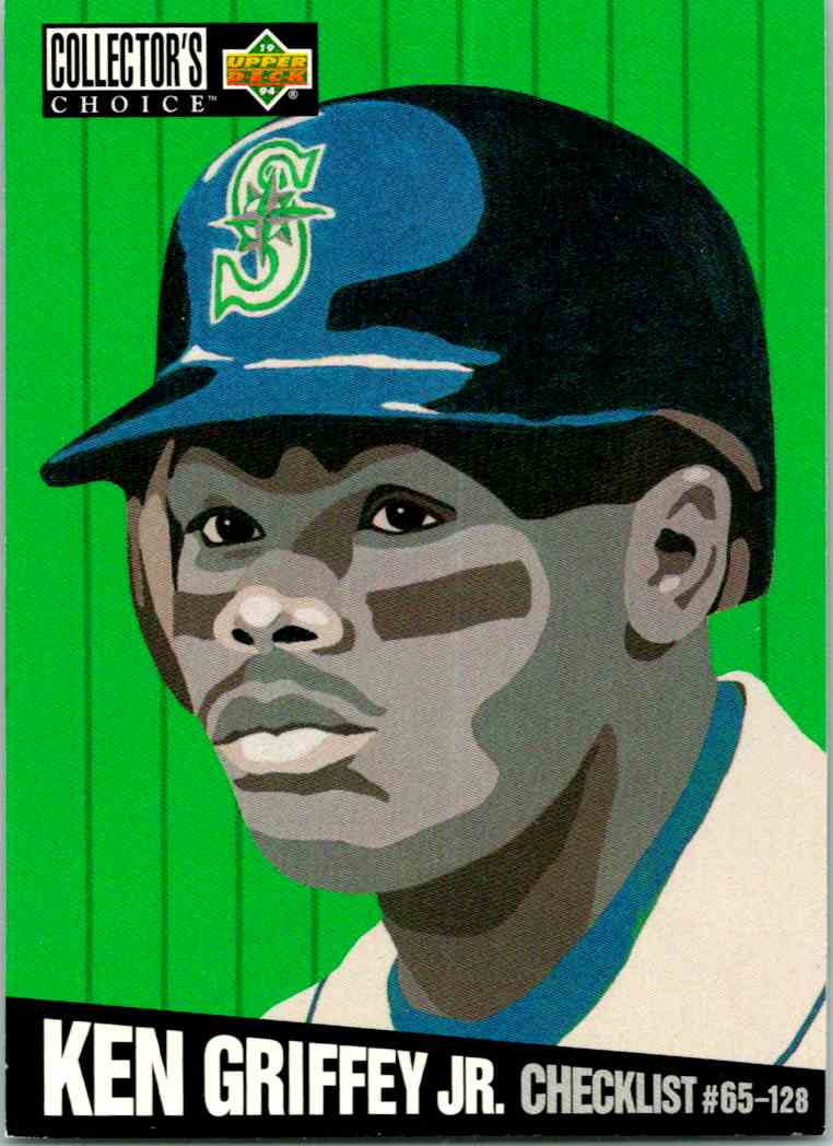1993 Upper Deck Collector's Choice Checklist Ken Griffey JR. #317 on ...