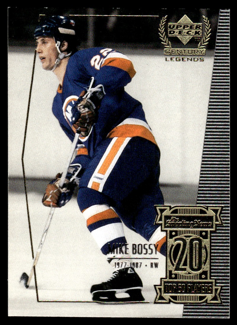 1999-00 Upper Deck Century Legends Mike Bossy #20 on Kronozio