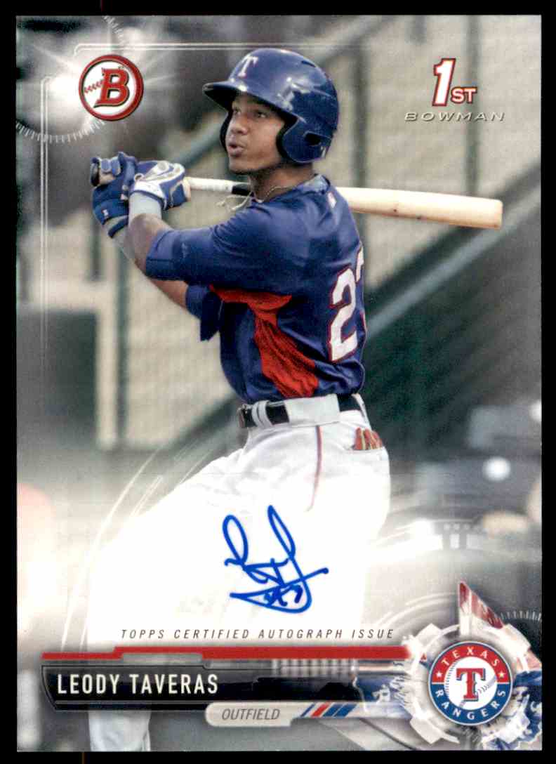 2017 Topps Bowman 1st Leody Taveras on Kronozio