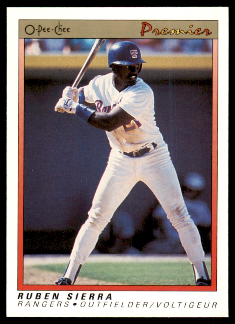 1991 O-Pee-Chee Premier Ruben Sierra #109 on Kronozio