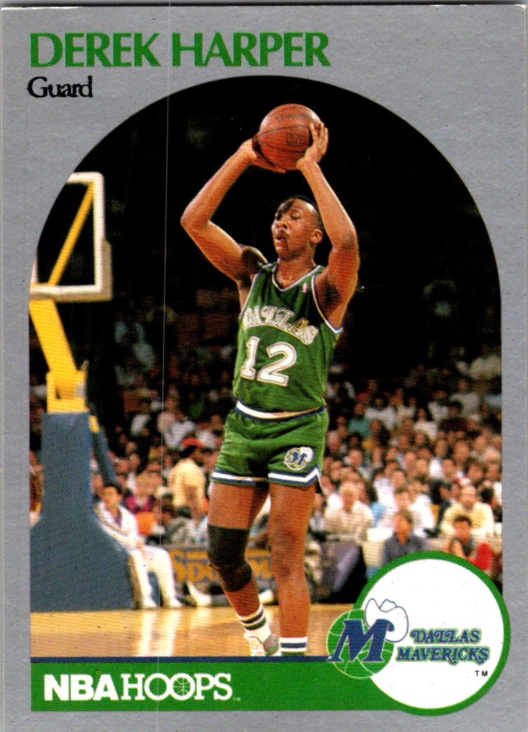 1990-91 NBA Hoops Derek Harper #86 on Kronozio