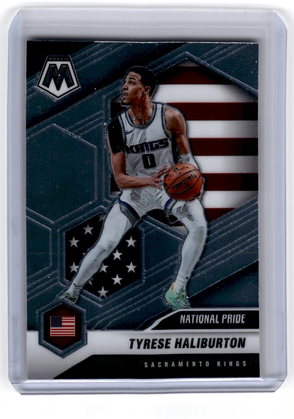 2021-22 Panini Mosaic Tyrese Haliburton #258 on Kronozio