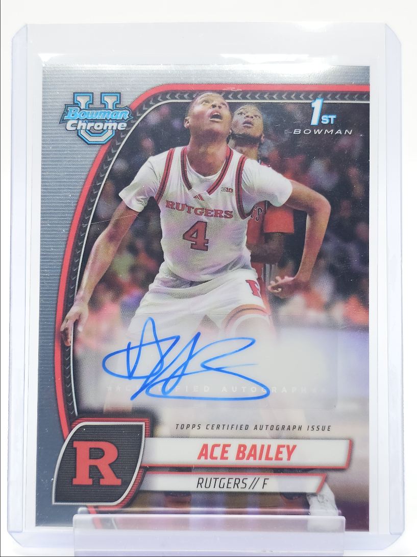 2024-25 BOWMAN UNIVERSITY CHROME 1ST AUTOGRAPH BASKETBALL RUTGERS ACE ...