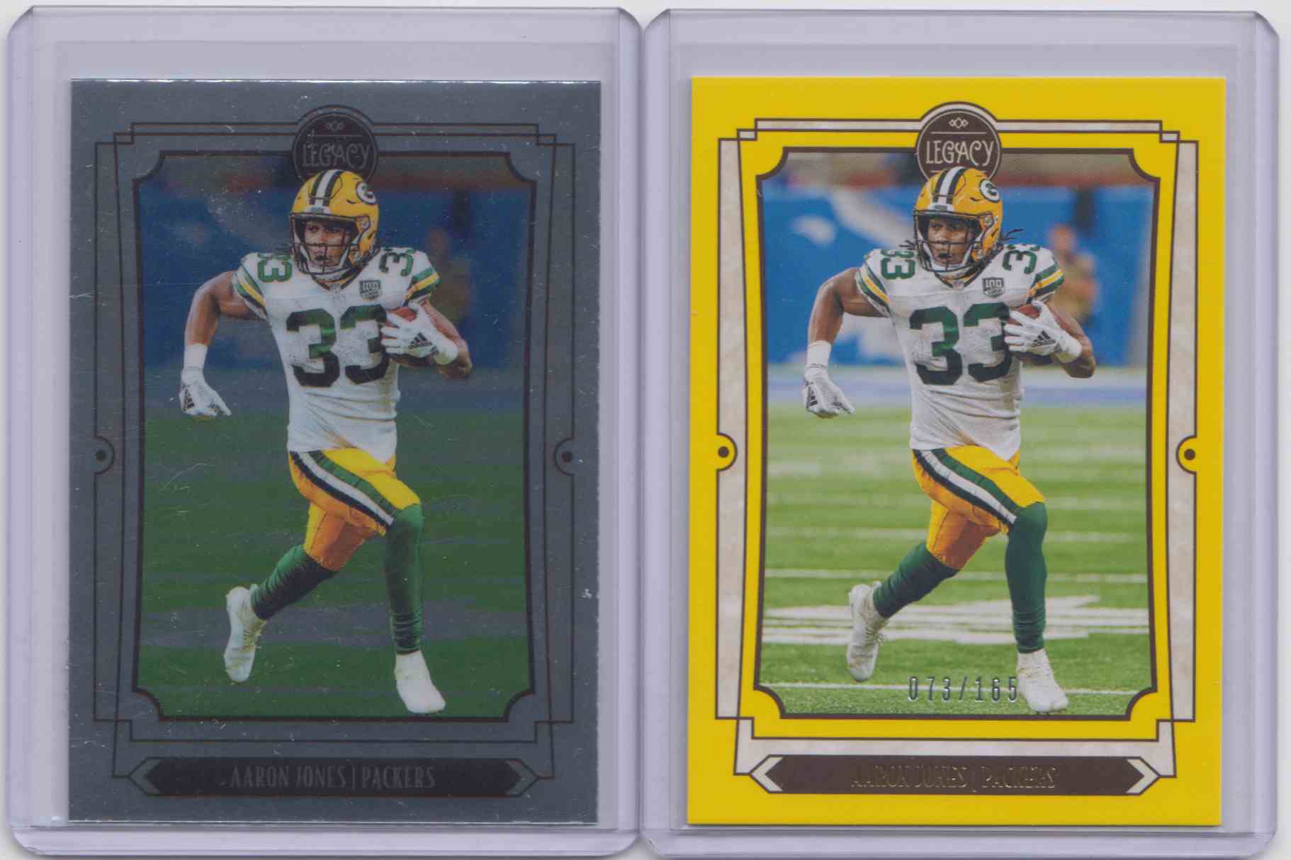 2019 Panini Legacy Chrome & Yellow Aaron Jones #39 on Kronozio