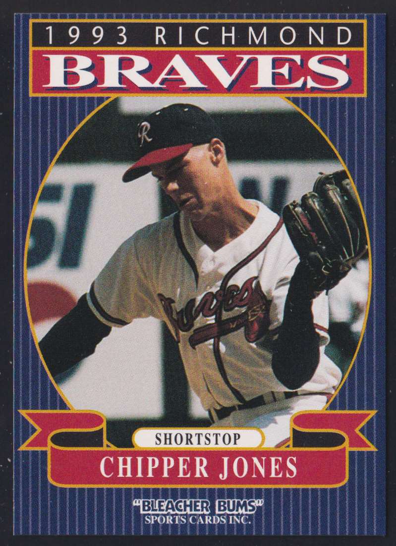 1993 Bleacher Bums Richmond Braves Chipper Jones #13 on Kronozio