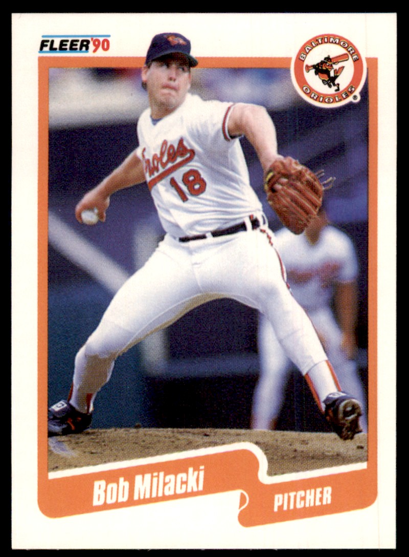 1990 Fleer Bob Milacki #182 on Kronozio