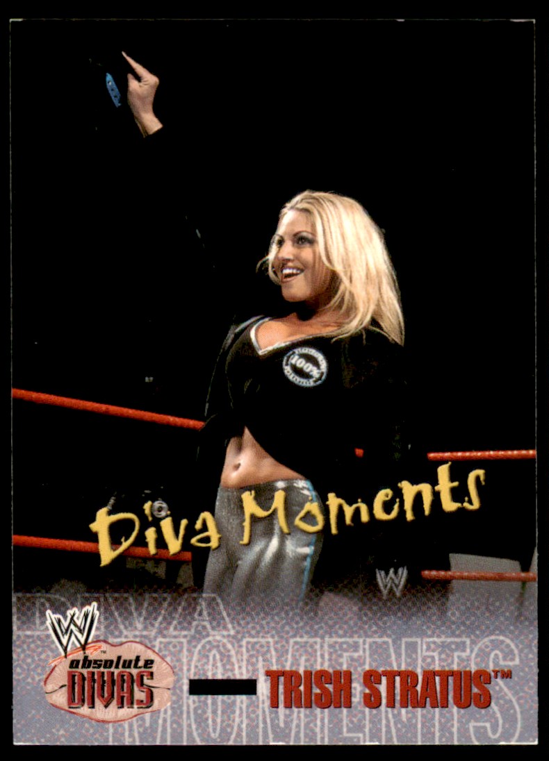 2002 Fleer WWE Absolute Divas Diva Moments Trish Stratus #75 on Kronozio
