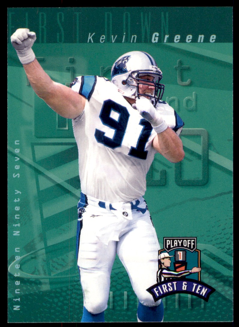 1997 Playoff First & Ten Kevin Greene #202 on Kronozio