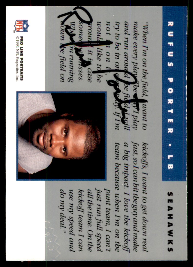 1991 Pro Line Portraits Autographs Certified Stamp Rufus Porter on Kronozio