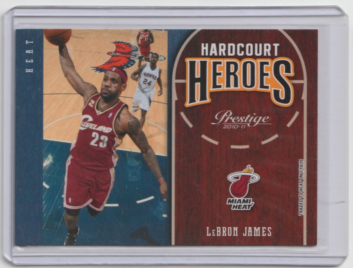 2010-11 Panini Prestige Hardcourt Heroes LeBron James #1 on Kronozio