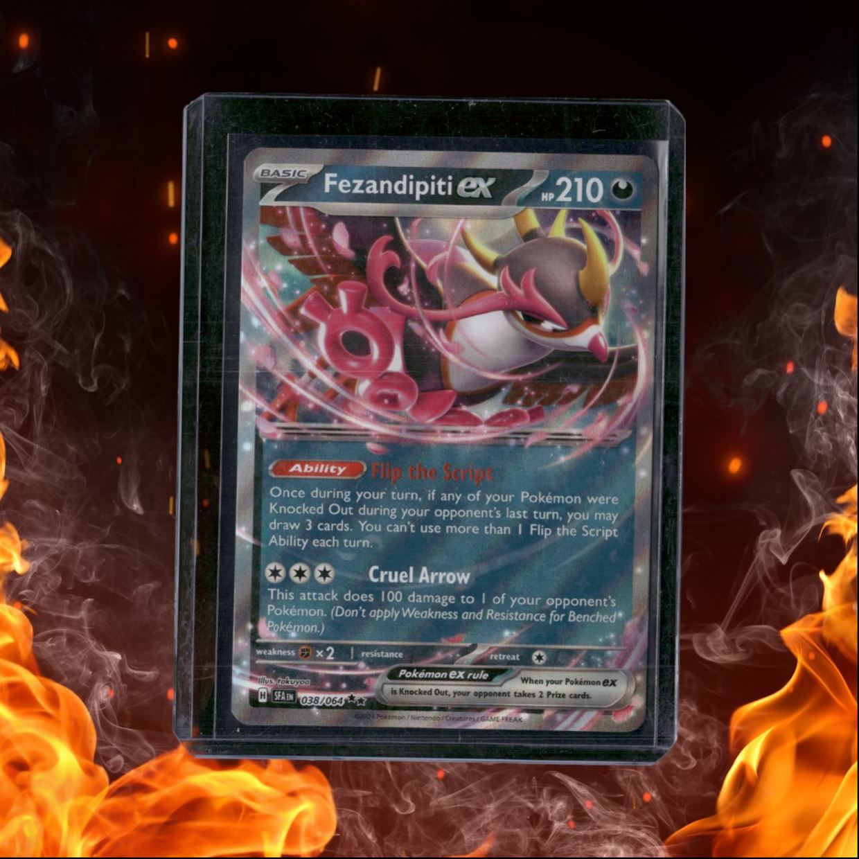 2024 POKEMON SHROUDED Fable Fezandipiti EX Ultra Rare LP #038/064 $12. ...