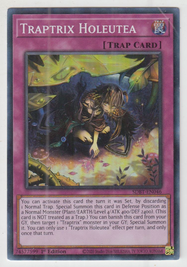 2020 Yu-Gi-Oh Traptrix Holeutea #SDBT-EN046 on Kronozio