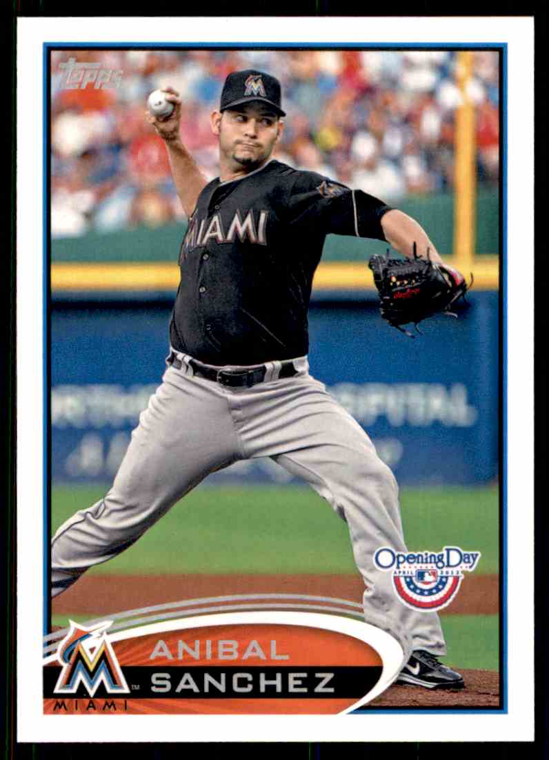 2012 Topps Opening Day Baseball Anibal Sanchez #32 on Kronozio