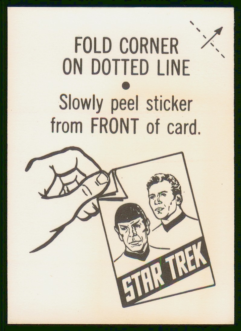 1976 Topps Star Trek Sticker Spock of Vulcan #3 on Kronozio