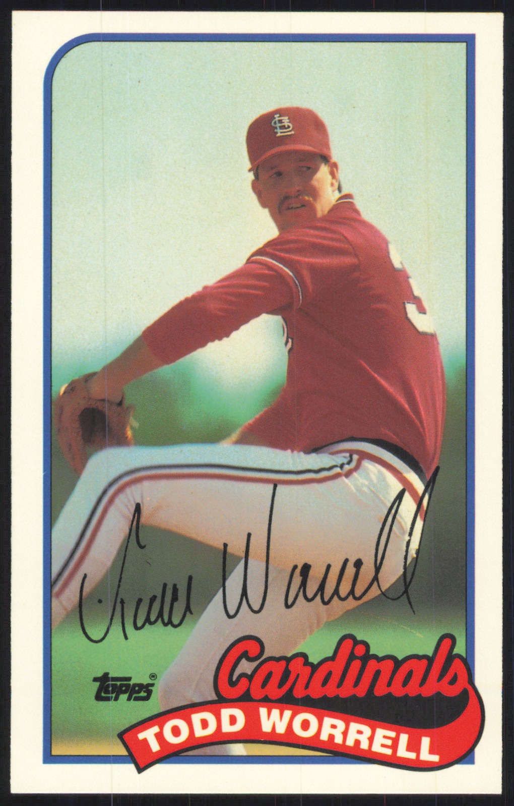 Todd Worrell 1989 Topps Baseball Talk/LJN #154 St. Louis Cardinals | eBay