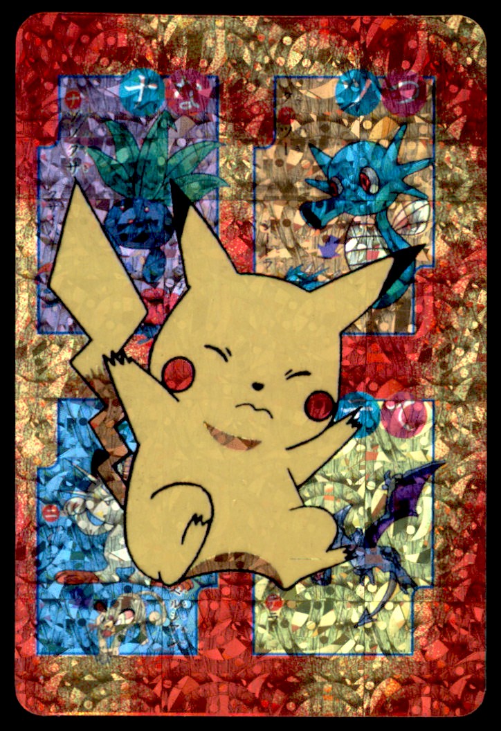 1999 Pokemon Carddass Vending Anime Series Pikachu Prism on Kronozio