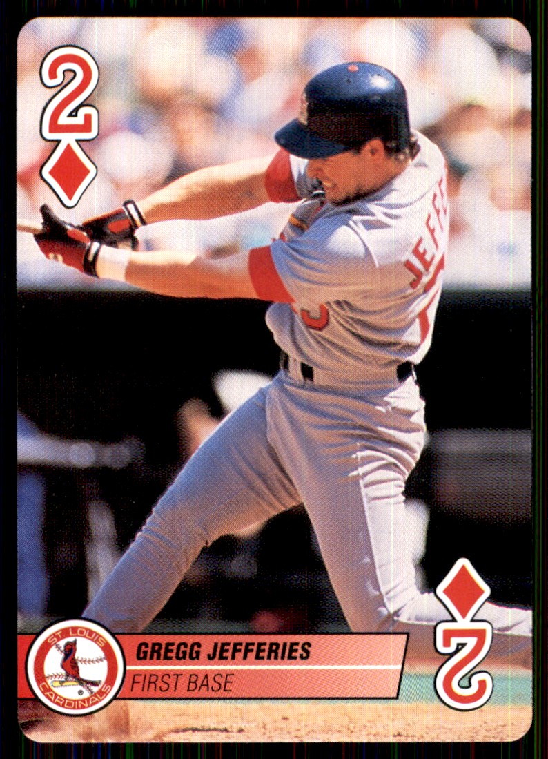 1995 Bicycle Aces Greg Jefferies #2D on Kronozio