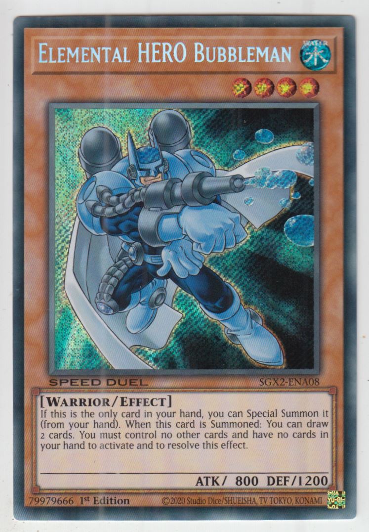 2020 Yu-Gi-Oh Elemental Hero Bubbleman #NNO on Kronozio