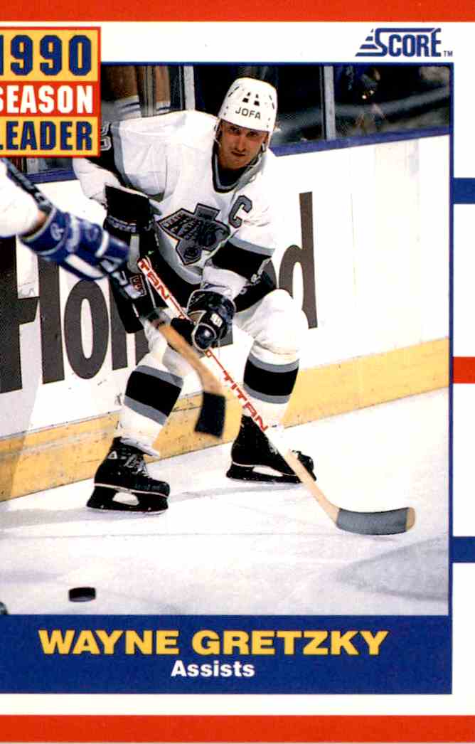 1990-91 Score NHL Season Leader Wayne Gretzky #352 on Kronozio