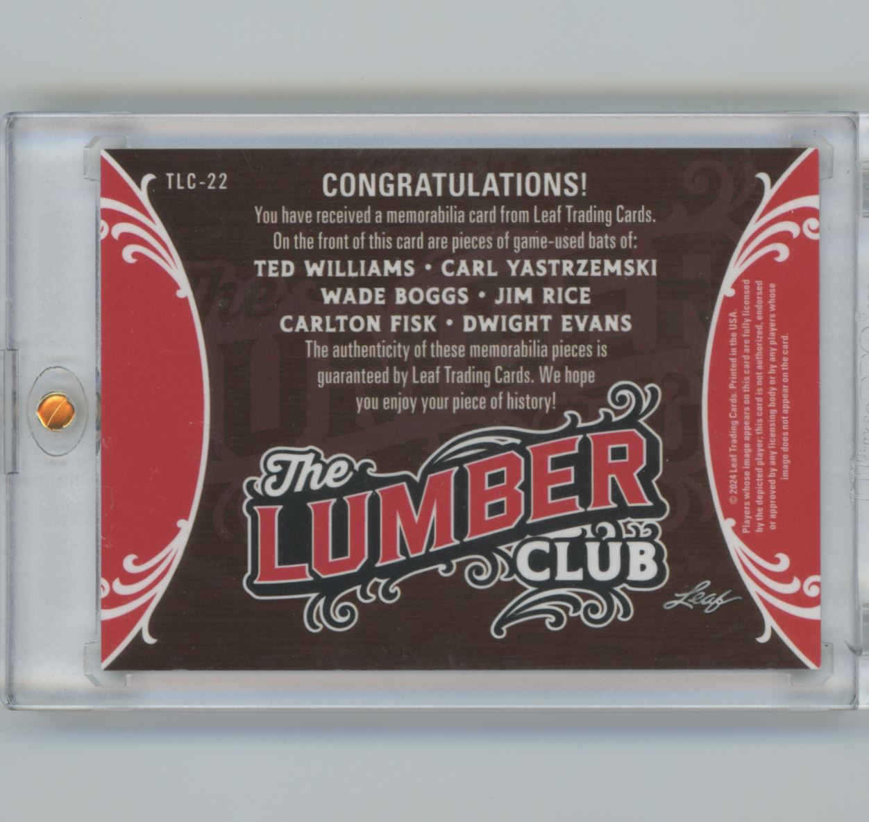 2024 Leaf The Lumbar Pacific Humongous Entertainment Backyard Baseball ...