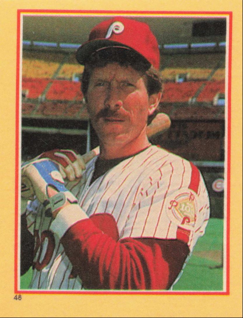 1984 Fleer Star Stickers Mike Schmidt #48 on Kronozio