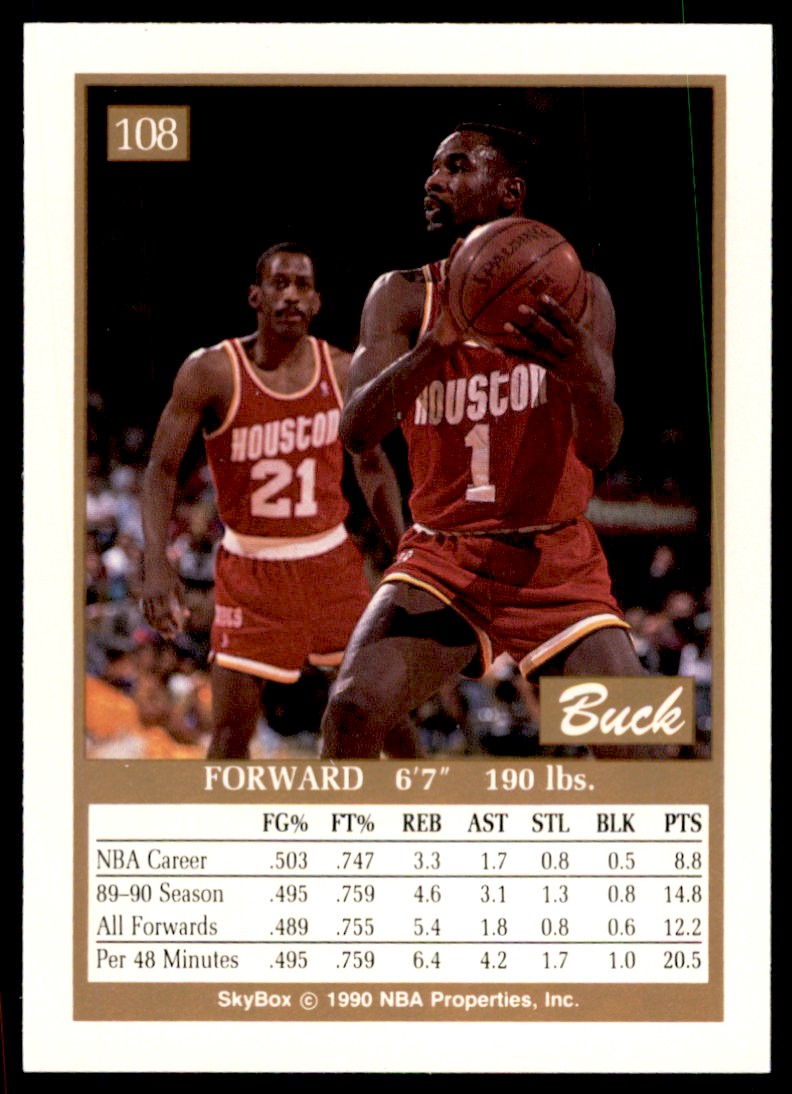1990-91 SkyBox Buck Johnson #108 on Kronozio