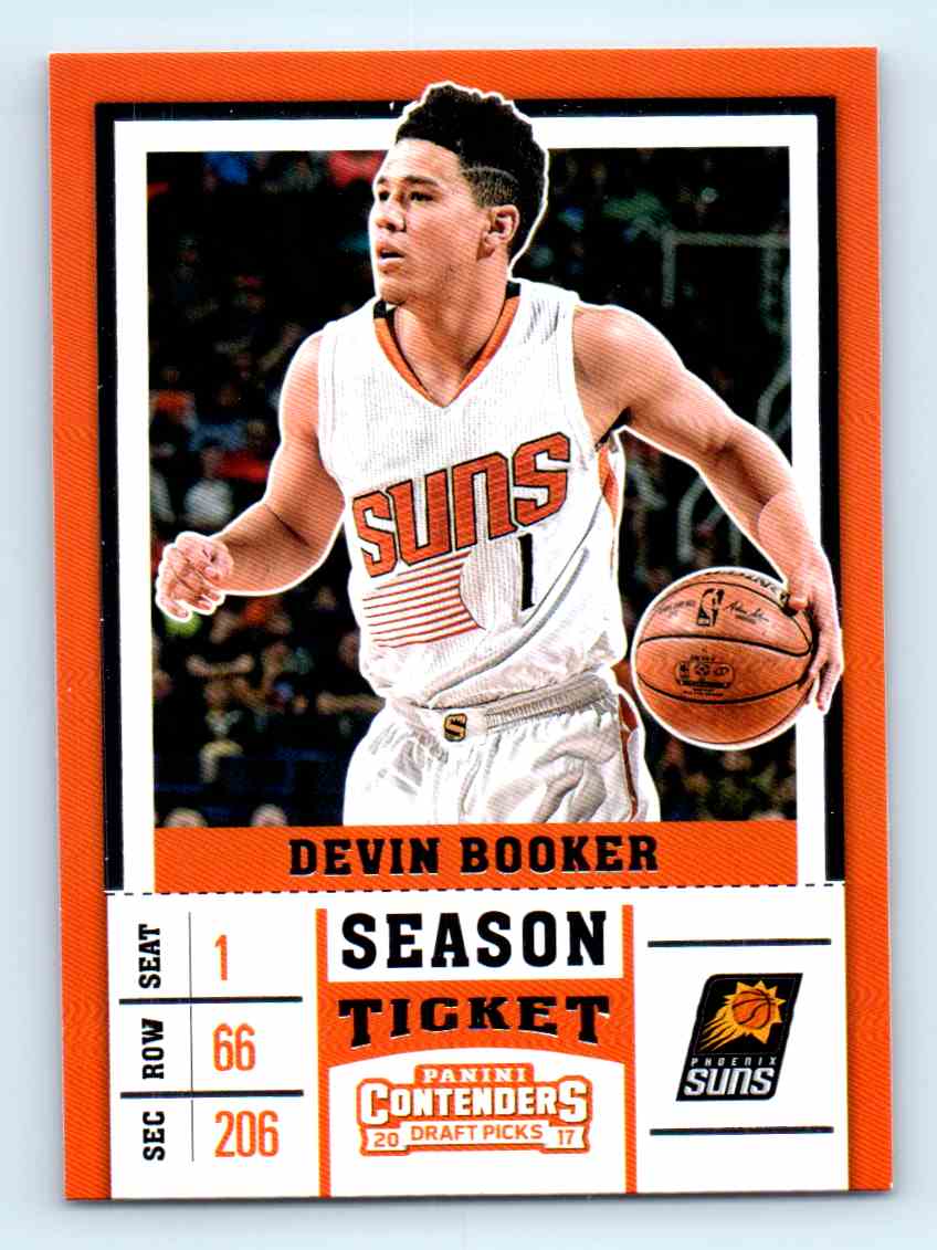 2017-18 Panini Contenders Draft Picks Devin Booker #14 on Kronozio