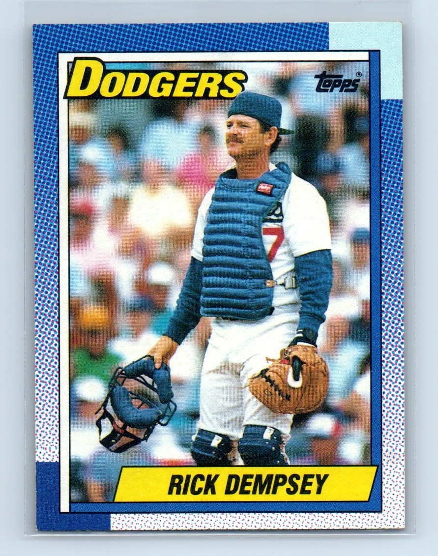 1990 Topps straight from the pack!!! Rick Dempsey Los Angeles Dodgers ...